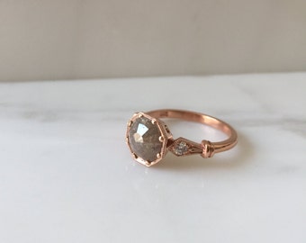 Unique rustic diamond ring related items | Etsy