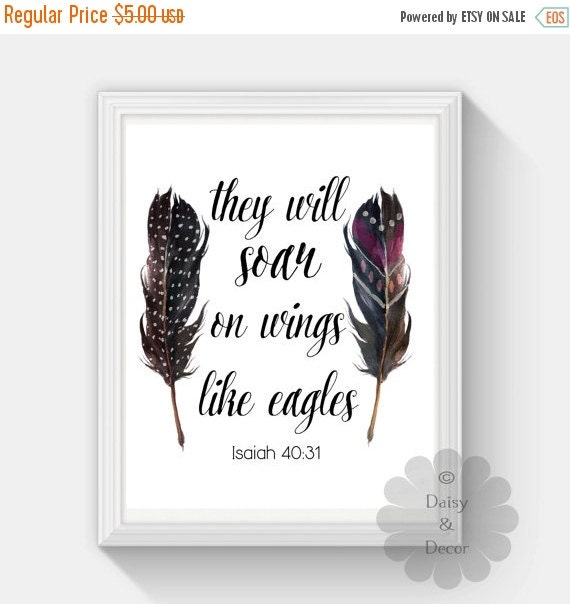 they will soar on wings like eagles Isaiah 40:31 by DaisyandDecor