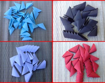 3d origami triangles | Etsy