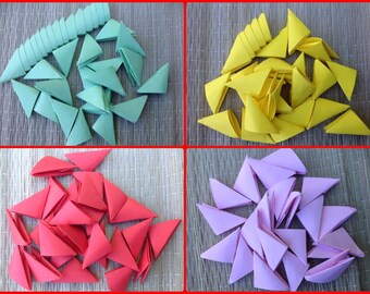 3d origami triangles | Etsy