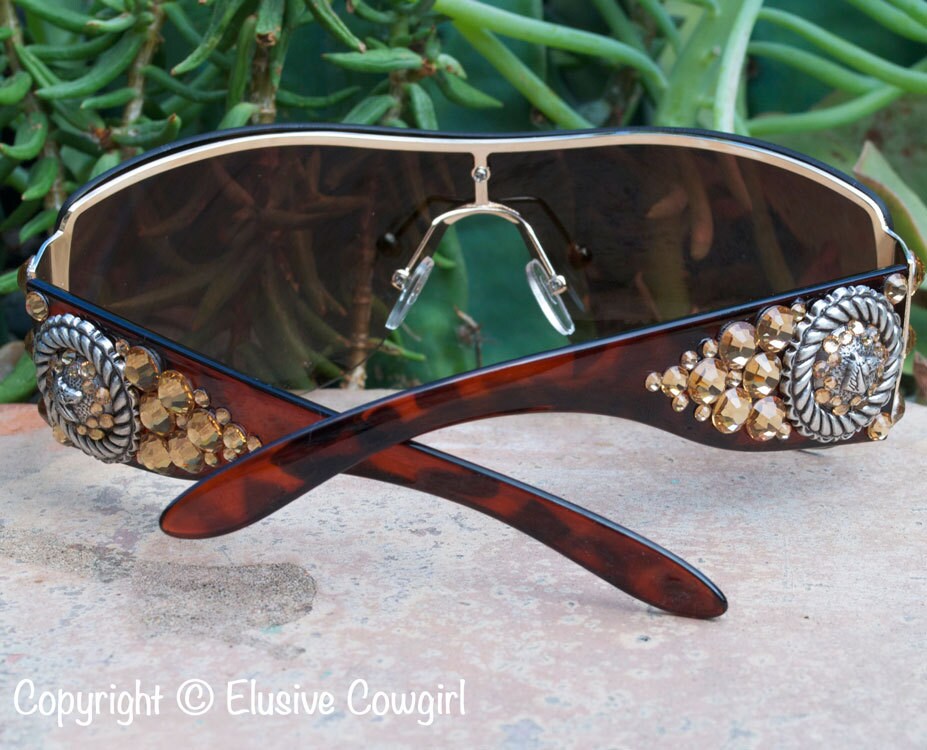 Western Sunglasses Cowgirl Sunglasses Brown Sunglasses