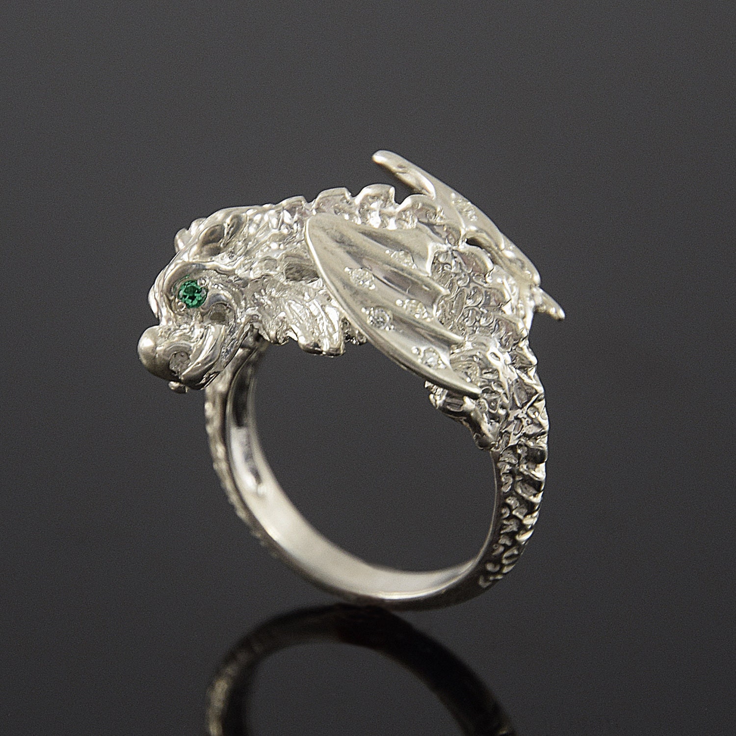 Dragon ring Silver ring Unique ring Men ring Silver ring