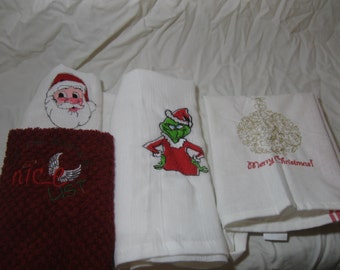 Grinch towels | Etsy