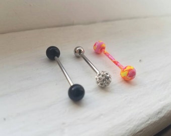 Unique tongue ring related items | Etsy