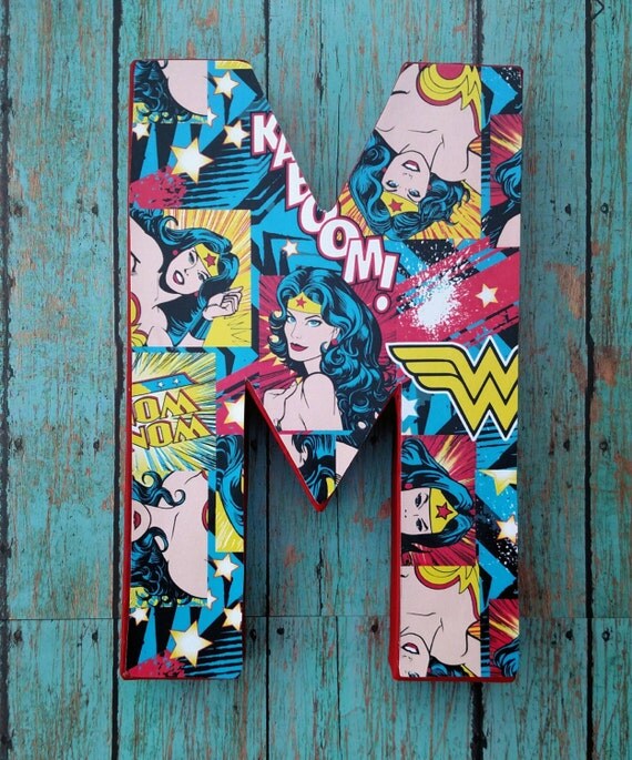 WonderWoman Party Decoration /Centerpiece by TheLoveisIntheDetail