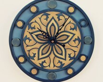 Unique mandala clock related items | Etsy