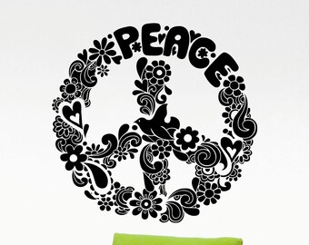 Peace sign poster | Etsy