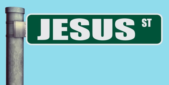 Jesus ST Street Sign Heavy Duty Aluminum Warning Parking Sign