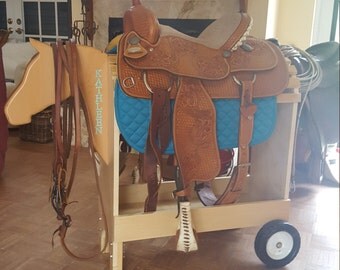 Items similar to Rolling tack box cabinet for equestrian sports on Etsy