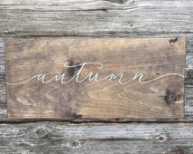 Unique fall wooden sign related items | Etsy