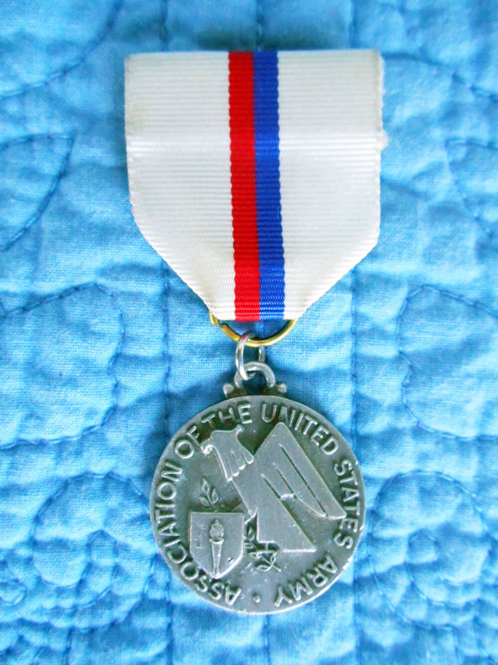 Vintage Army Medal Association of United States Army Silver