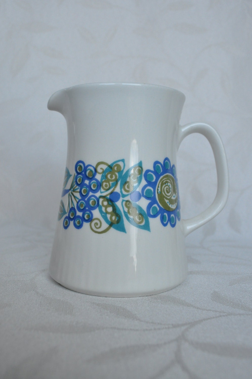 Figgjo Flint Tor Viking jug designed by Turi Blue and green – Haute Juice