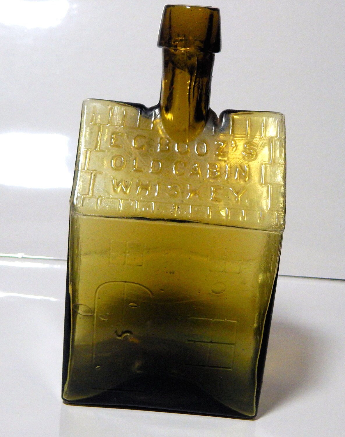 Vintage Bottle EC Booz's Old Cabin Whiskey the Clevenger