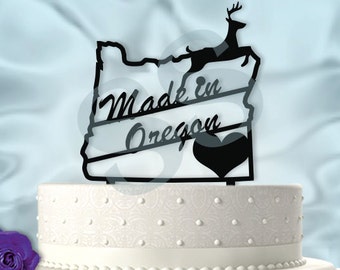 Oregon cake topper | Etsy