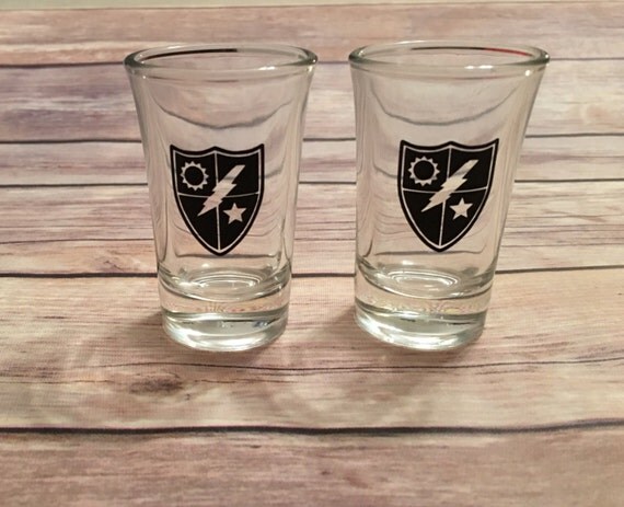 Army Ranger Shot Glasses Set of 2 perfect gift/Ranger
