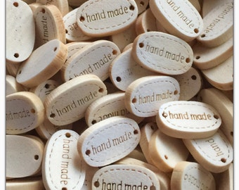 Handmade wood button | Etsy