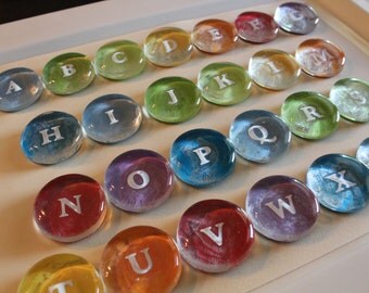 Alphabet magnets | Etsy