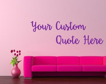 Custom wall quotes | Etsy