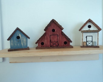 Items similar to Large rustic birdhouses and nest boxes - use as ...