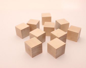 Wooden cubes | Etsy