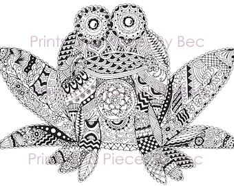 Zentangle animal art | Etsy