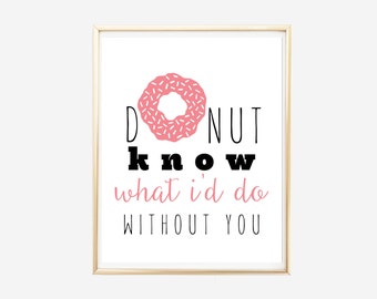 Funny donut quotes | Etsy