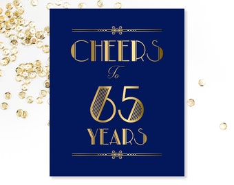 65th birthday decorations | Etsy