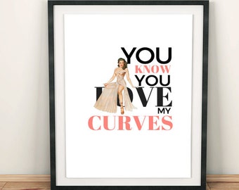 Unique curvy woman art related items | Etsy