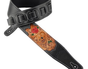 Skull guitar strap | Etsy