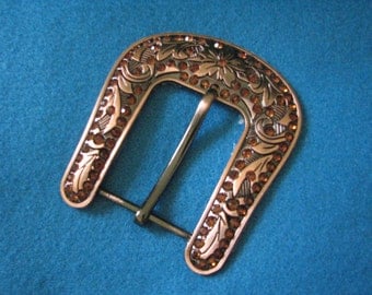 Copper belt buckle | Etsy