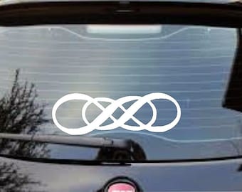 Infinity car decal | Etsy