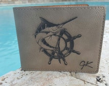 Unique fishing wallet related items | Etsy