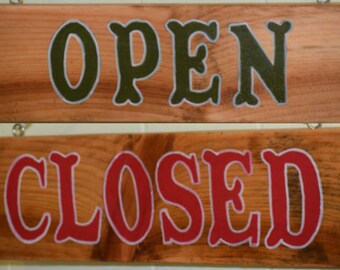 Unique open and closed sign related items | Etsy