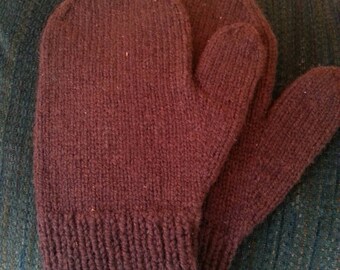 Items similar to Large and warm wool mittens for men / women on Etsy