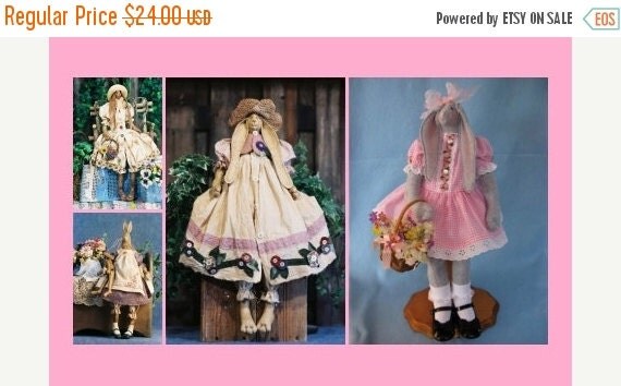 ON SALE Mailed Cloth Doll Patterns Special by FruitfullHands