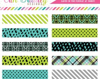 Digital Washi Tape Clipart Graphics Instant by ErinBradleyDesigns