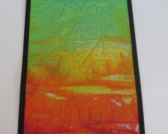 Reiki Quilt Meditation Quilt Chakra by MountainJoyQuiltnDye