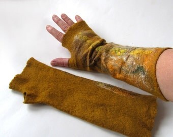 Wool felted mittens | Etsy