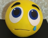 Items similar to 3D smiley sad grumpy face cake topper on Etsy