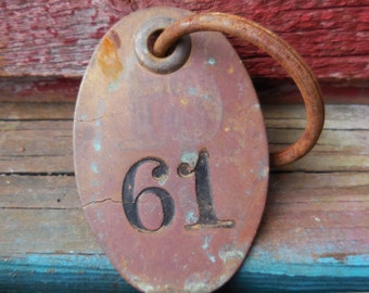 Brass cow tag | Etsy