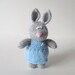 Millie the Rabbit toy knitting pattern by fluffandfuzz on Etsy