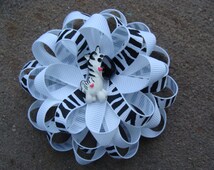 Popular items for zebra print hair bow on Etsy