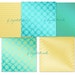 Turquoise digital paper Gold and turquoise digital paper Gold