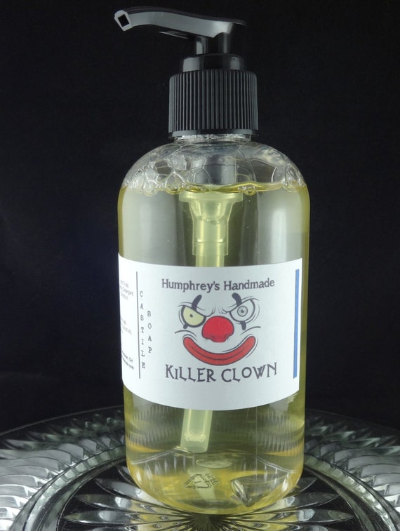 KILLER CLOWN Body Wash 8 oz Women's Cotton by HumphreysHandmade