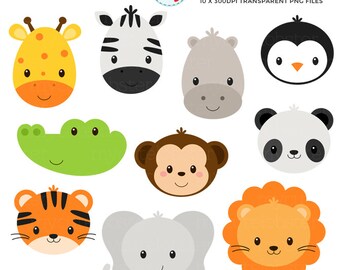 Sea Creatures Clipart Set sea animals by mycutelobsterdesigns