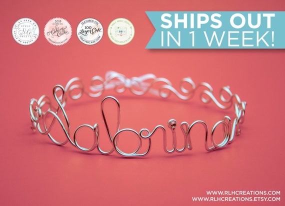 Personalized Tiara / Personalized Crown / Bachelorette Tiara