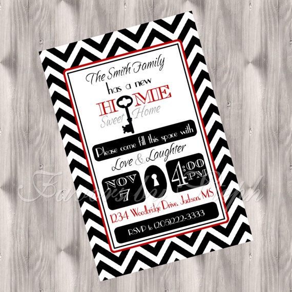 Housewarming / New Home Party Invitation DIGITAL