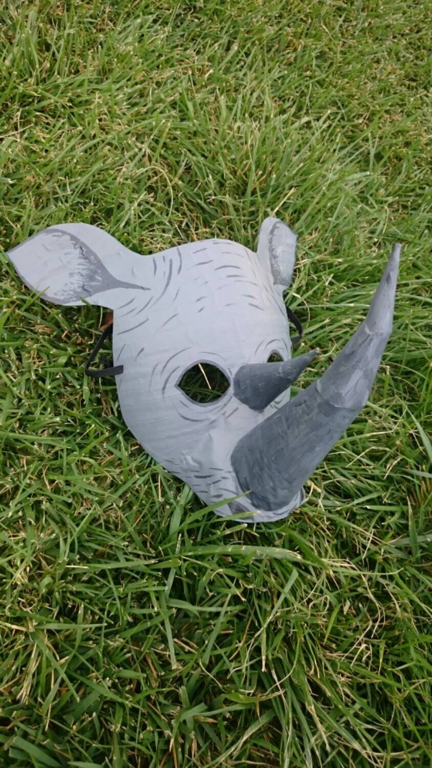 Rhinoceros mask rhinoceros costume