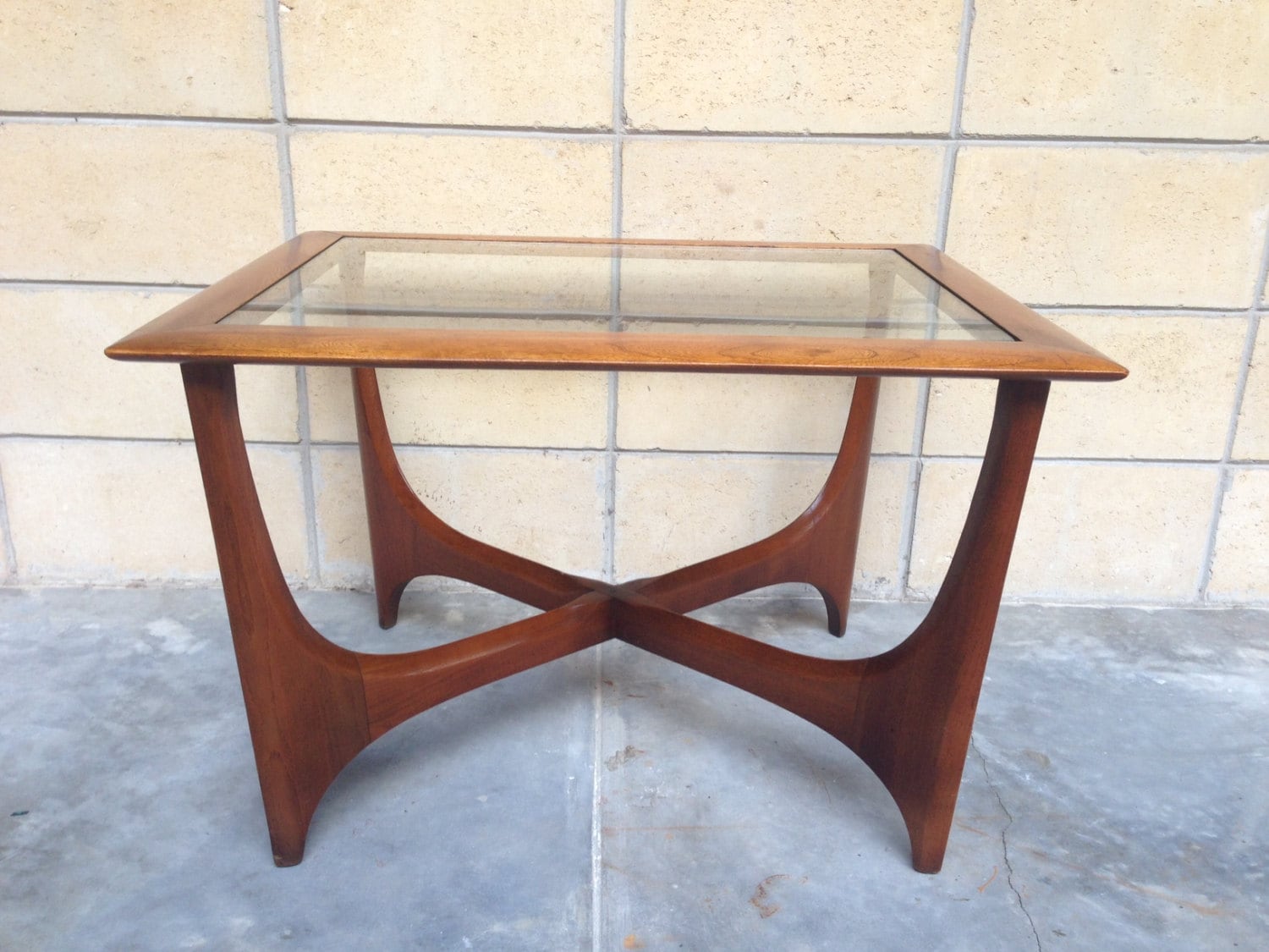 Mid century side table: Lane Silhouette series. – Haute Juice