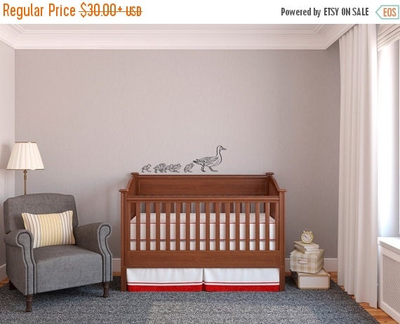 ON SALE Make way for Ducklings in a Row Wall Decal by danadecals